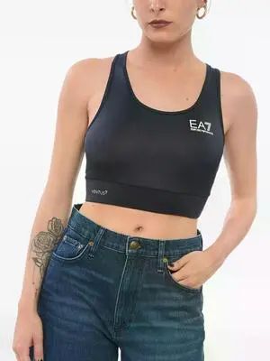 EA7 Logo Racer-back Top - Blue