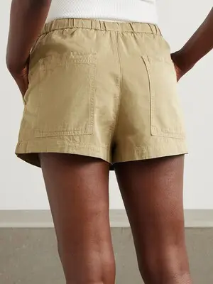 Citizens Of Humanity Este Cotton And Linen-blend Shorts - Neutrals