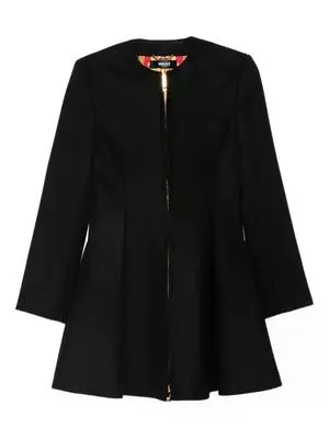 Versace Zip-front Flared Coat
