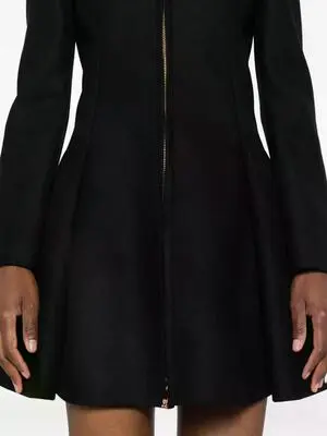 Versace Zip-front Flared Coat