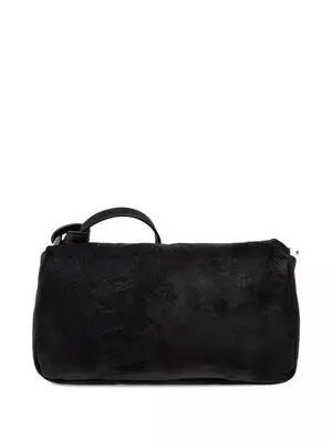 Rick Owens Griffin Panelled Leather Shoulder Bag - Black