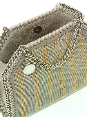 Stella McCartney Falabella Striped Metallic Bag