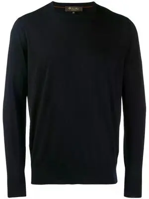 Loro Piana Virgin Wool Crew Neck Sweater