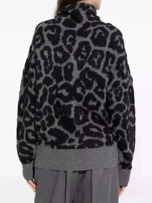 Stella McCartney Leopard-pattern Roll-neck Jumper - 1010
