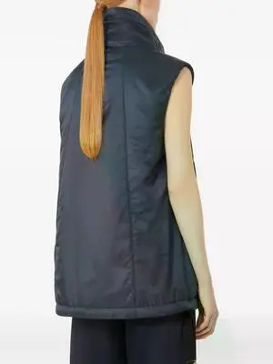 Max Mara High-neck Zip-front Gilet - Blue