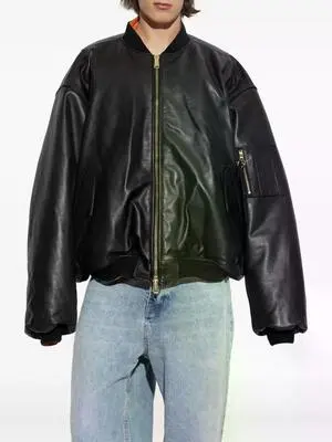 Vetements Leather Zip-fastening Bomber Jacket
