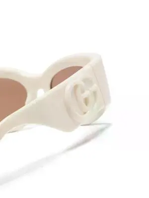 Gucci Double G Rectangle-frame Sunglasses