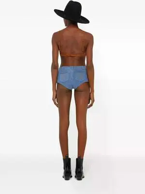 Alanui Knitted High-waisted Shorts