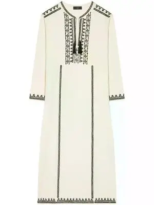 Alanui Akasha Embroidered Cotton-blend Dress