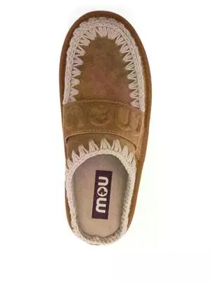 Mou 45mm Suede Platform Mules