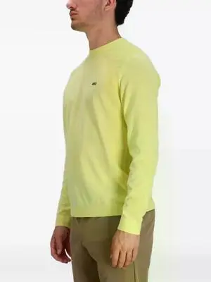 BOSS Crew-neck Sweater With Logo Embroidery