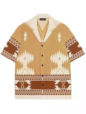 Alanui Icon Jacquard Piqué Shirt - Neutrals