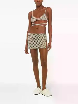 Alanui Open-knit Skirt