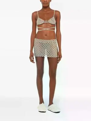 Alanui Open-knit Skirt