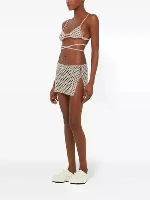 Alanui Open-knit Skirt