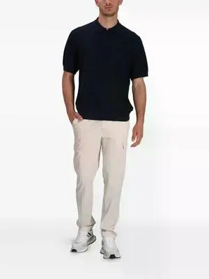 BOSS Zip-up Short-sleeve Polo Shirt