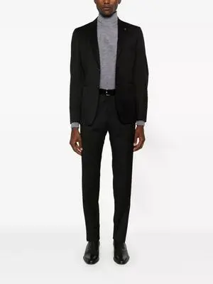 Tagliatore Single-breasted Wool Suit - Black