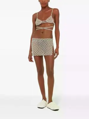 Alanui Lace-up Triangle Bra