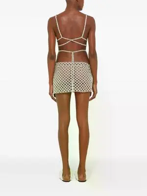 Alanui Lace-up Triangle Bra