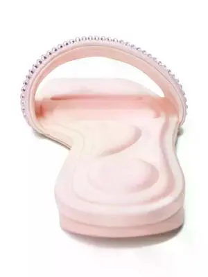 Alexander Wang Crystal-embellished Flat Sandals - Pink