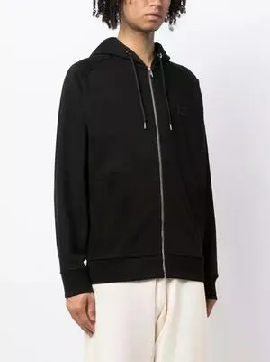 BOSS Logo-patch Drawstring Hoodie