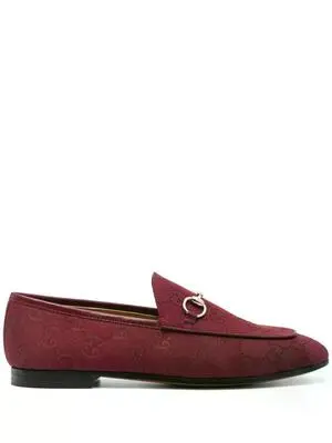 Gucci Macro Gg Canvas Loafers