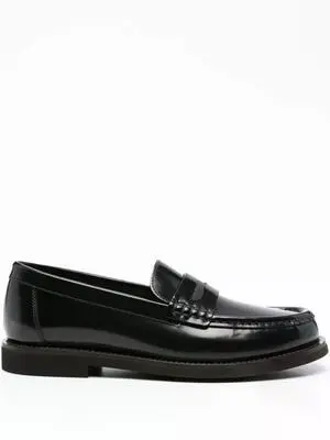 Brunello Cucinelli Monili Chain-detailed Loafers - Black