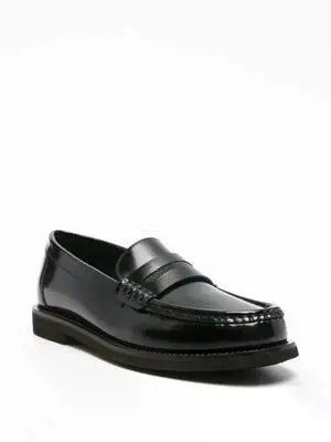 Brunello Cucinelli Monili Chain-detailed Loafers - Black