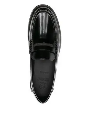 Brunello Cucinelli Monili Chain-detailed Loafers - Black