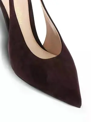 GIANVITO ROSSI Robbie Slingback Pumps - Brown