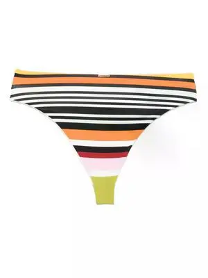 CALA DE LA CRUZ Striped Bikini Bottom