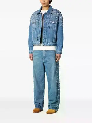 1989 STUDIO Crystal-embellished Denim Jacket - Blue