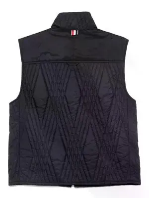 Thom Browne Quilted Gilet - Blue