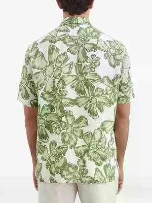 Marc O'polo Floral-print Short-sleeve Shirt - Green