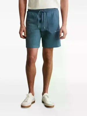 Marc O'polo Drawstring Pocketed Shorts - Blue