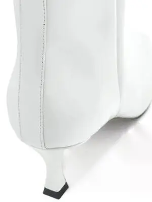 Proenza Schouler Trap Leather Knee-high Boots - White