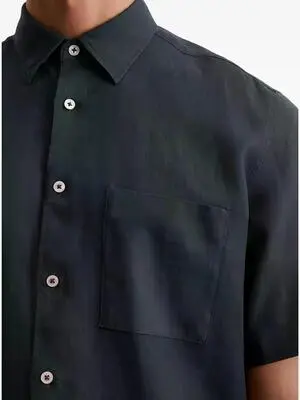 Marc O'polo Short-sleeve Button-up Shirt - Blue