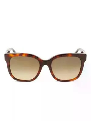 Lacoste Crocodile-effect Square-frame Sunglasses