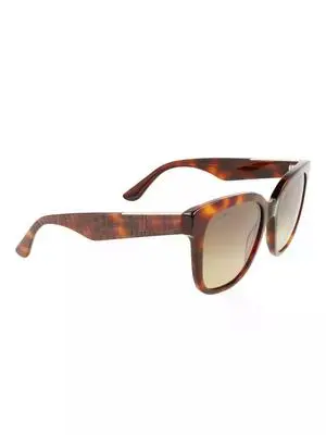 Lacoste Crocodile-effect Square-frame Sunglasses