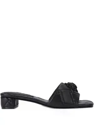 Kurt Geiger Quilted Embellished Leather Sandals