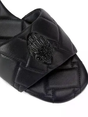 Kurt Geiger Quilted Embellished Leather Sandals