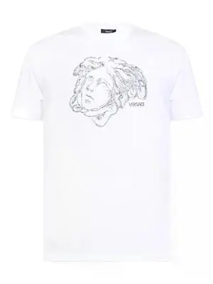 Versace Medusa-embellished T-shirt - White