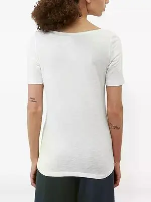 Marc O'polo Boat-neck Short-sleeve Top - White