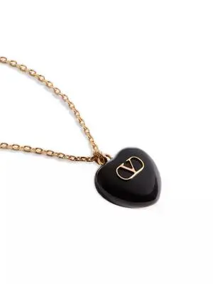 Valentino Garavani Heart-pendant Necklace - Gold