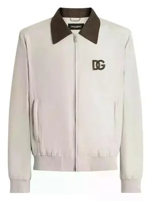 Dolce & Gabbana Zip-up Bomber Jacket - Neutrals