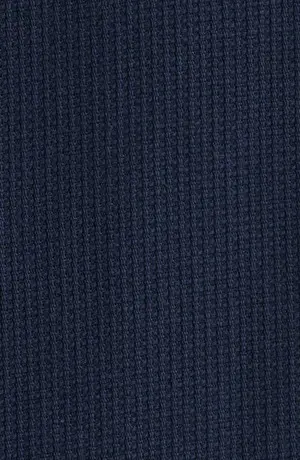 Brooks Brothers Cotton Waffle Camp Shirt - Navy