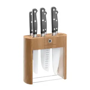 CUISINE::PRO® Wolfgang Starke Klar 7-piece Knife Block - Black