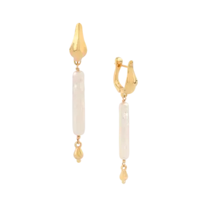 ASTOR & ORION Artemis Pearl Huggies - Gold