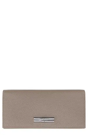Longchamp Le Roseau Long Continental Wallet - Clay