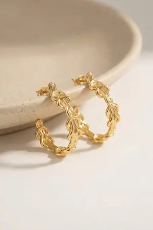 ASTOR & ORION Hera Hoops - Gold